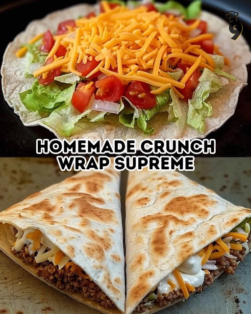Homemade Crunch Wrap Supremes - Nine Recipes