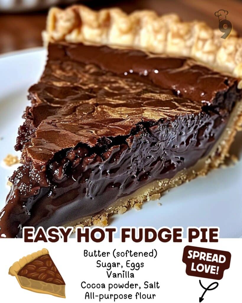 Easy Hot Fudge Pie - Easy Family Recipes
