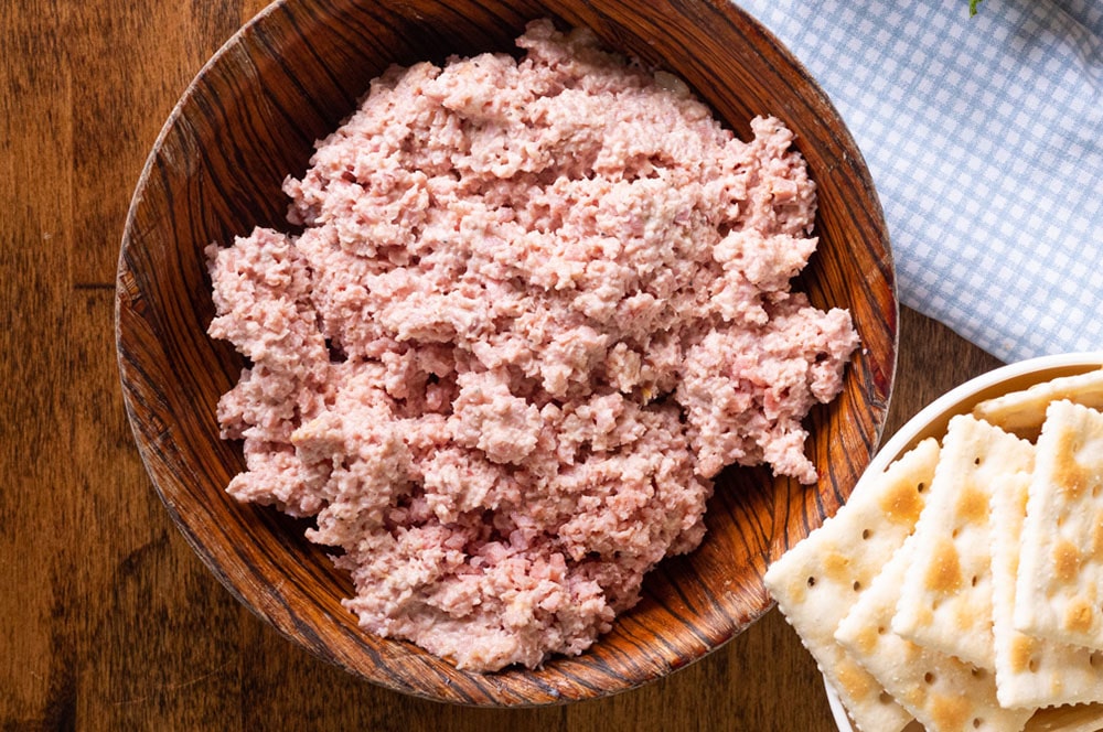 Best Homemade Deviled Ham Spread (Easy Ham Salad) - Easy Family Recipes