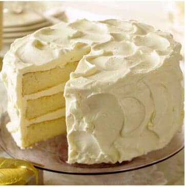 White Three-Layer Butter Cake Recipe - Nine Recipes