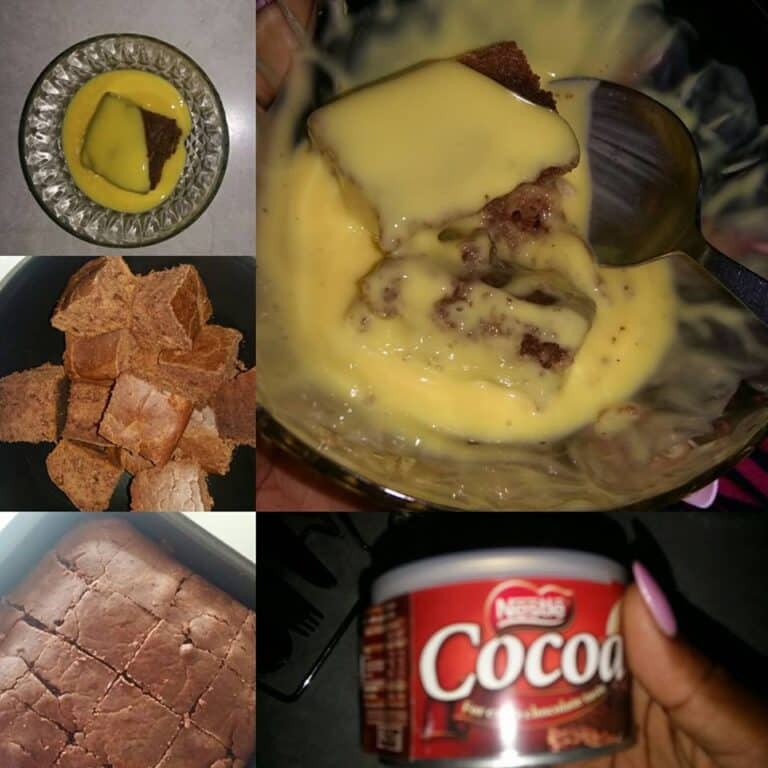 SPONGE CAKE AND CUSTARD - Nine Recipes