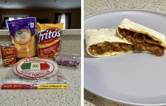 Homemade Frito Chili Cheese Wrap Recipe - Nine Recipes