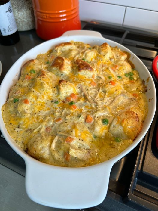 The Ultimate Comfort Food: Chicken and Biscuits Casserole Recipe - Nine ...