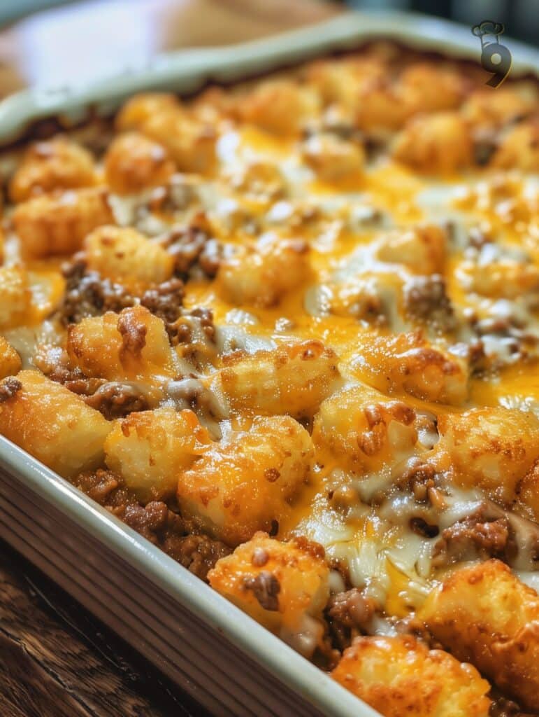 Cheesy Tater Tot Casserole Recipe - Easy Family Recipes