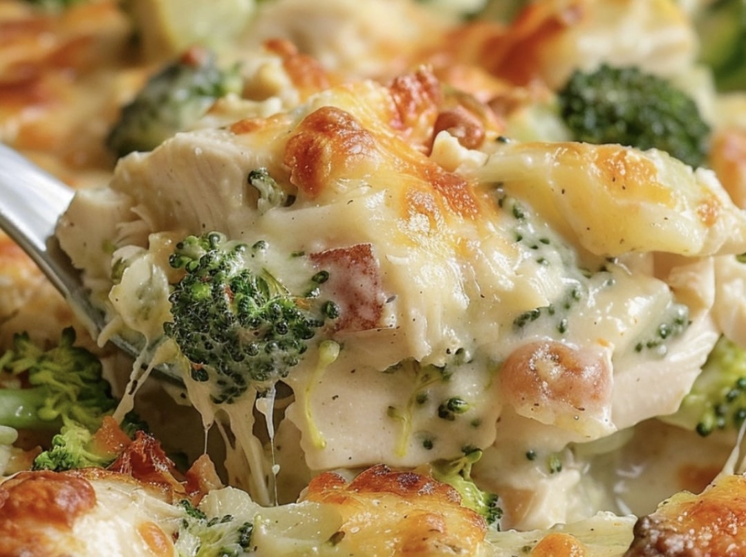Baked Potato Chicken & Broccoli Casserole - Nine Recipes