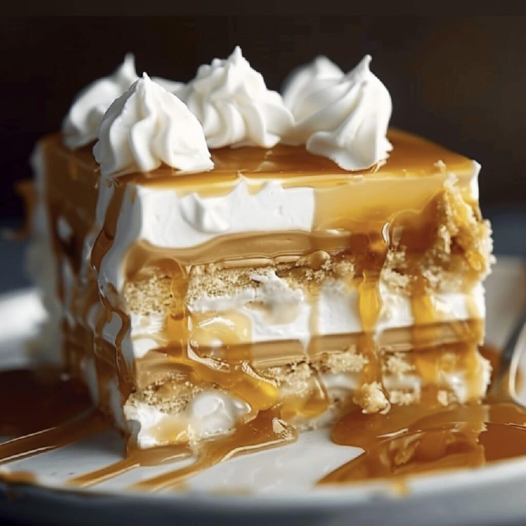 Quick & Delicious Ritz Cracker Salted Caramel Icebox Cake - Easy Family ...