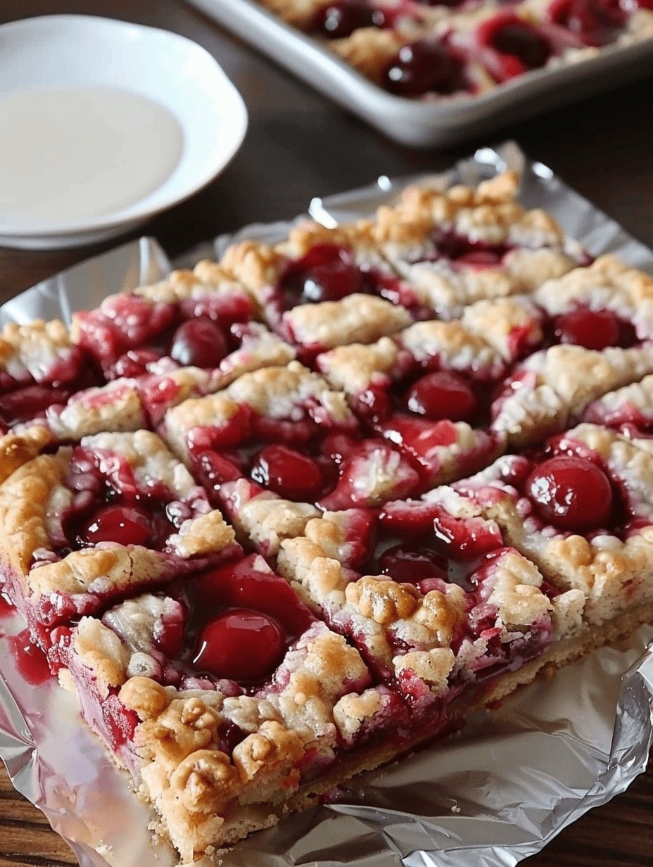 Cherry Bars for a Crowd - Nine Recipes