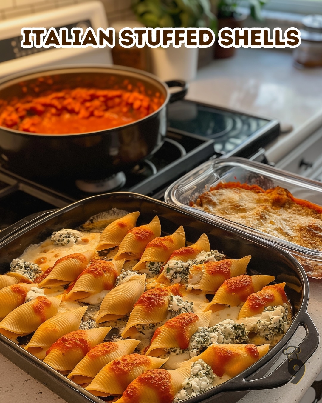 Italian Stuffed shells - Nine Recipes