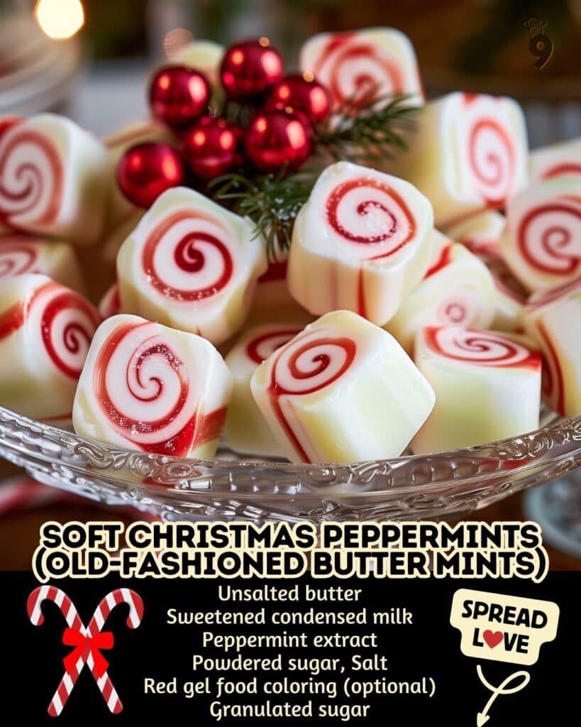 Soft Christmas Peppermints (Old-Fashioned Butter Mints) - Easy Family ...