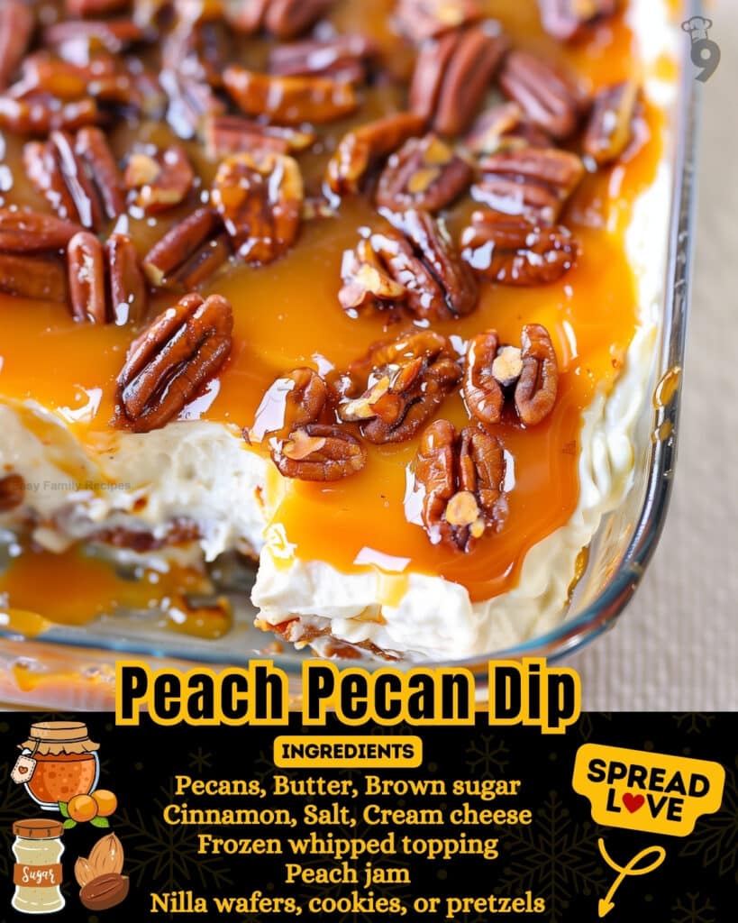 Peach Pecan Dip Recipe - Easy Family Recipes