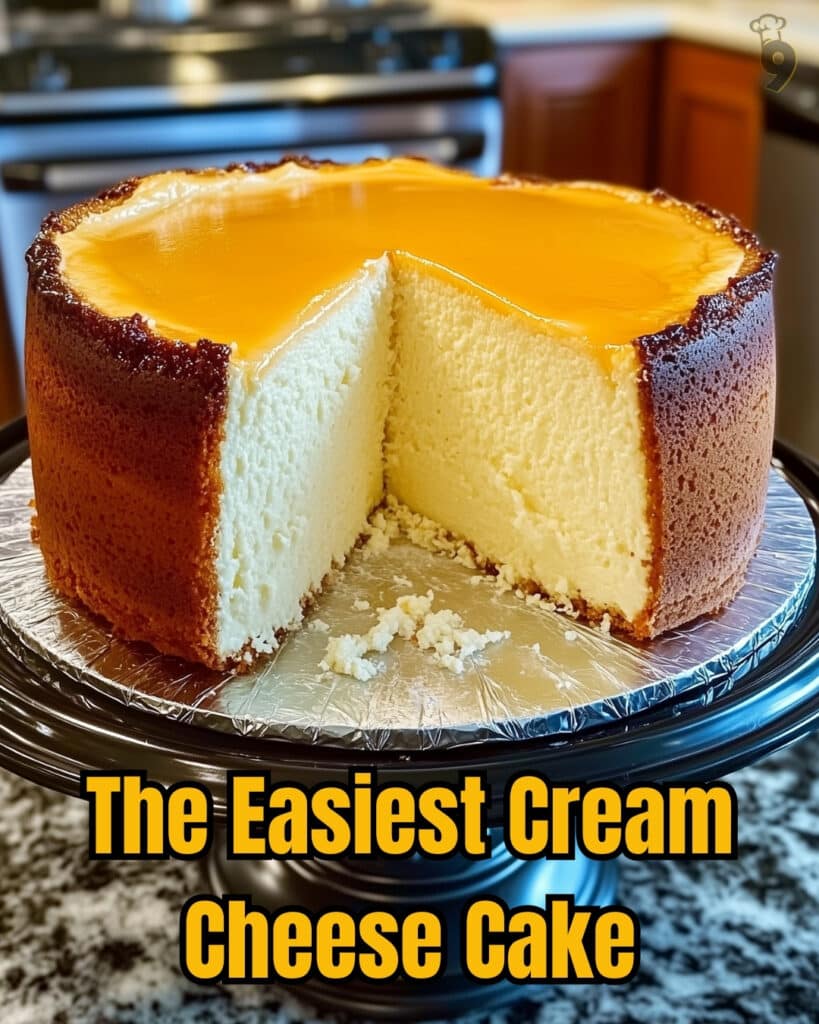 The Easiest Cream Cheese Cake