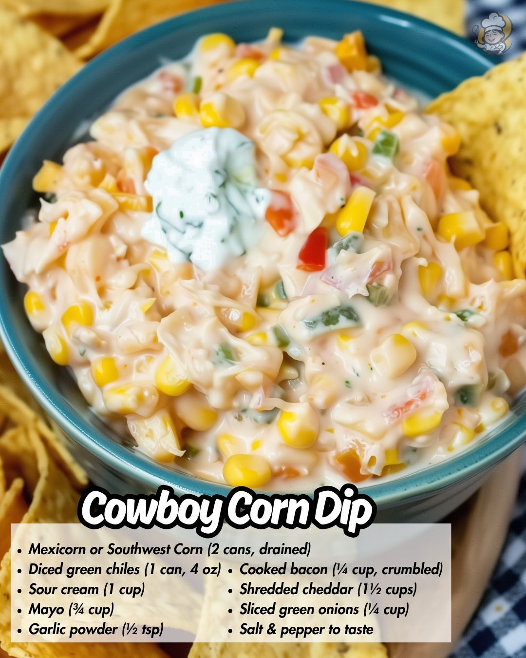 Cowboy Corn Dip Recipe - Nine Recipes