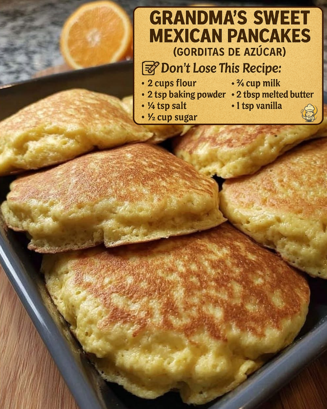 SWEET MEXICAN PANCAKES RECIPE (GORDITAS DE AZÚCAR) - Easy Family Recipes