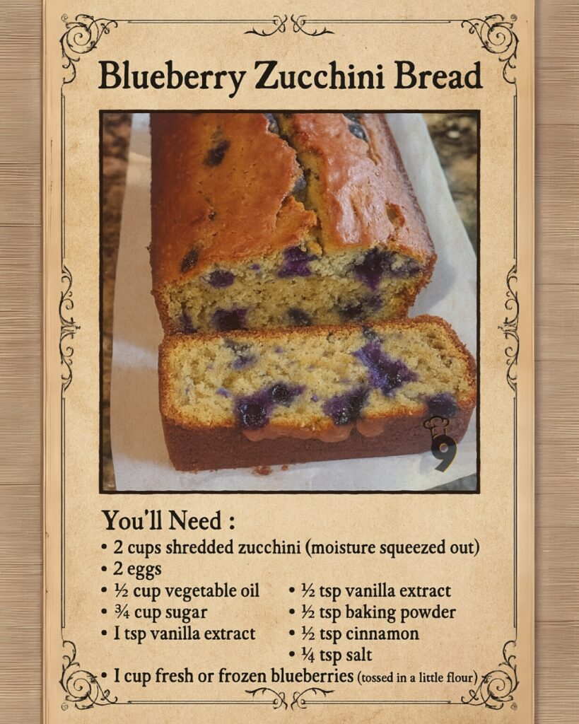 Blueberry Zucchini Bread Recipe - Easy Family Recipes