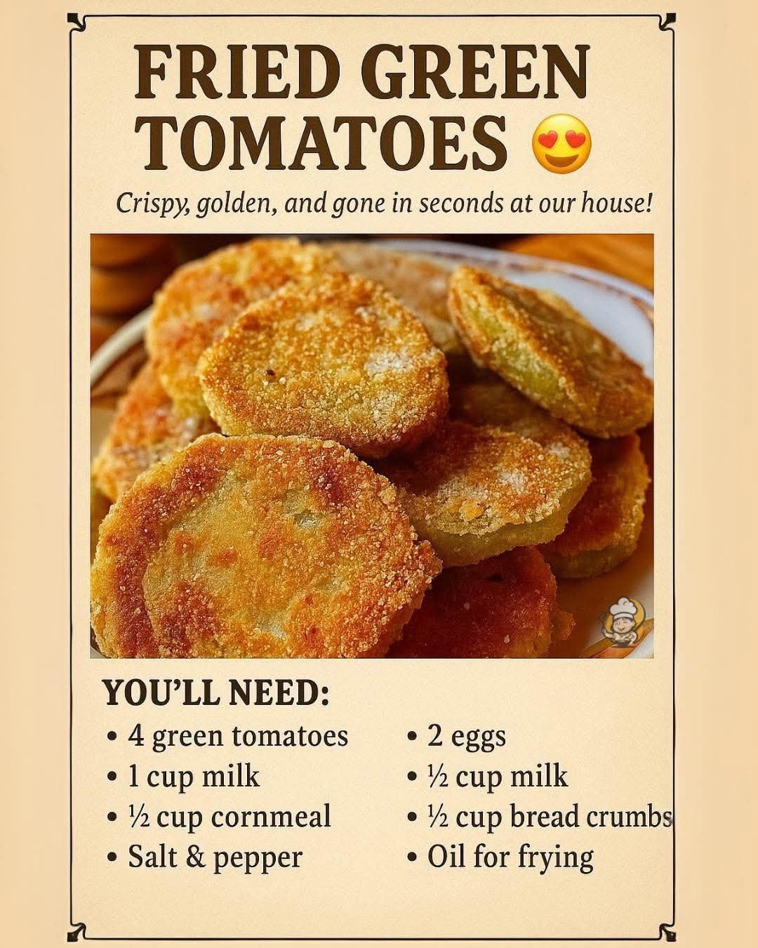 FRIED GREEN TOMATOES RECIPE - Easy Family Recipes
