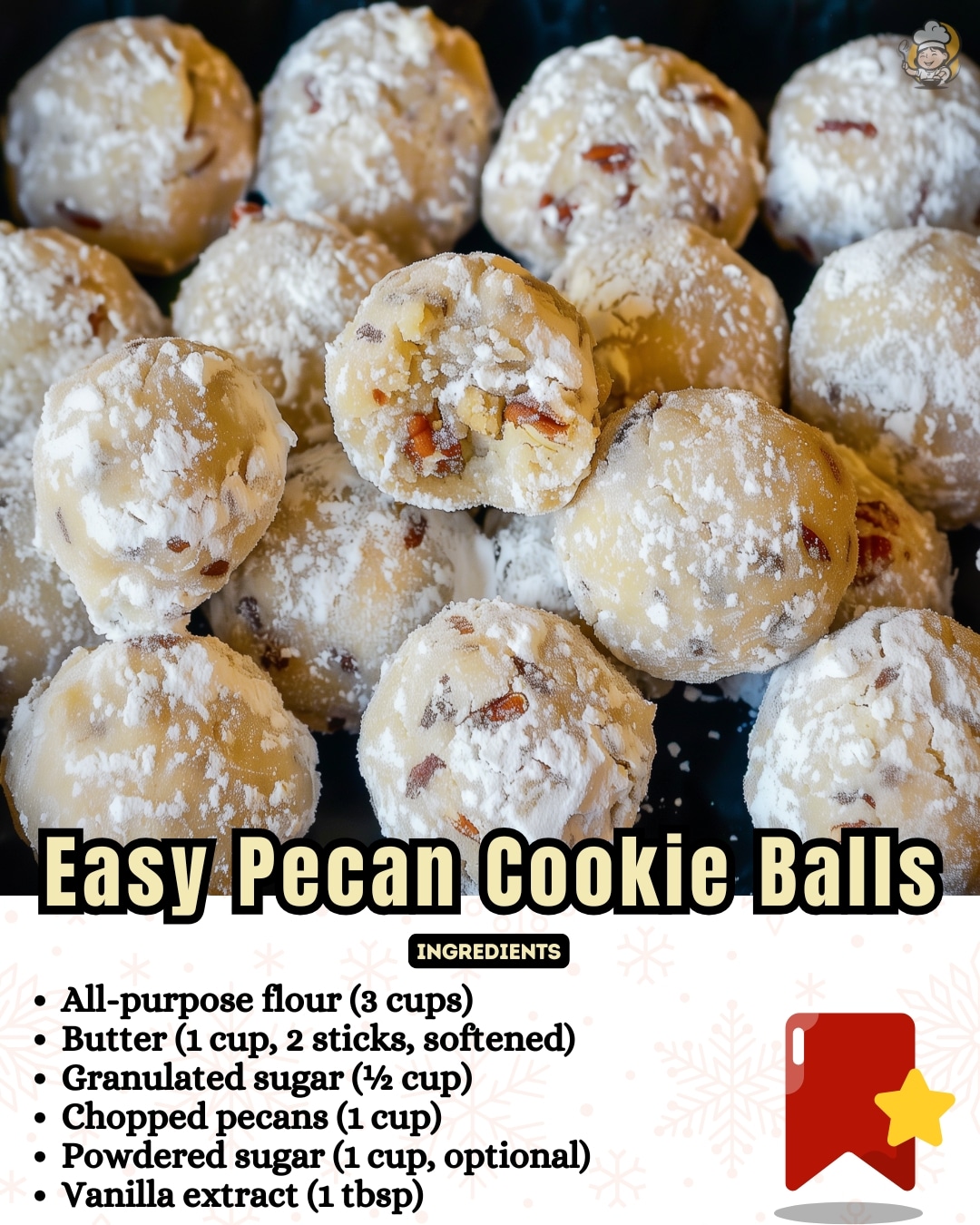 Pecan Cookie Balls Recipe - Easy Family Recipes