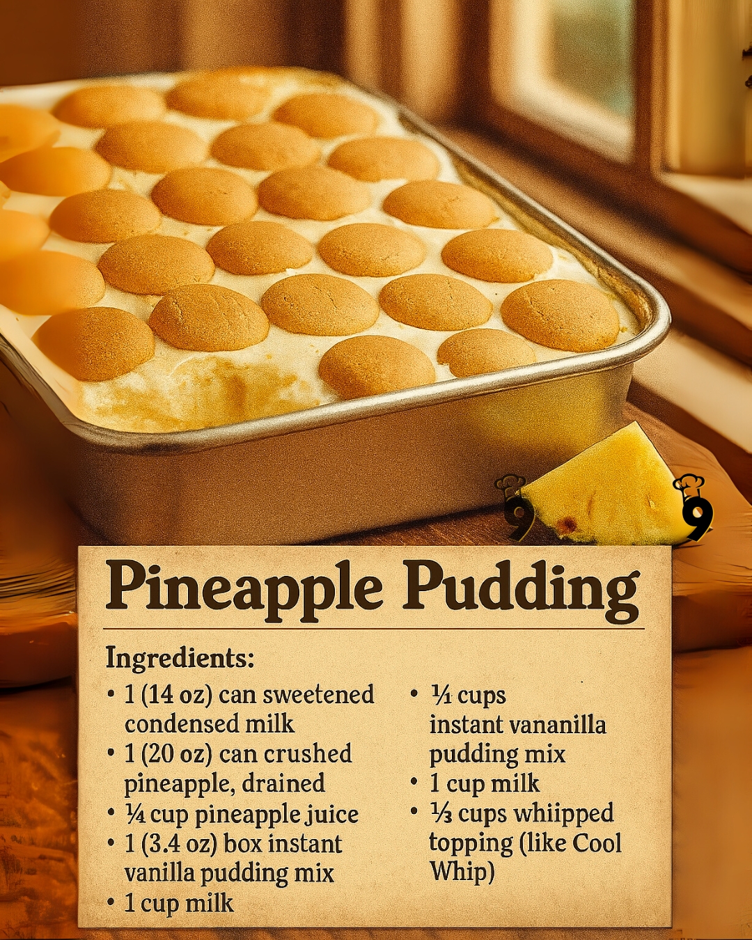 Pineapple Pudding Recipe - Easy Family Recipes